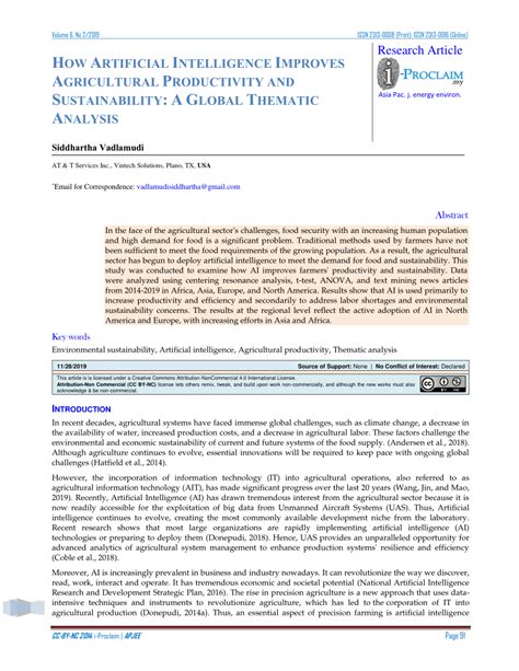 Pdf How Artificial Intelligence Improves Agricultural Productivity