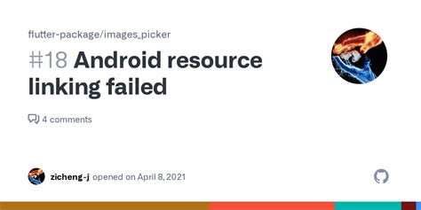 Android Resource Linking Failed · Issue 18 · Flutter Packageimagespicker · Github