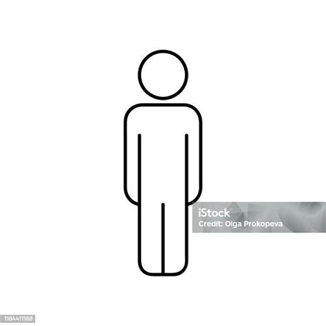 남자 벡터 선 아이콘입니다 윤곽선 벡터 기호 흰색에 격리 선형 스타일 그림 기호 로고 일러스트레이션 완벽한 픽셀 벡터에 대한 스톡 벡터 아트 및 기타 이미지 Istock