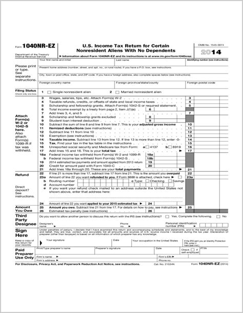 Instructions For Irs Form 1040
