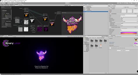 2d Glowy Dissolve Shader Graph By Binarylunar