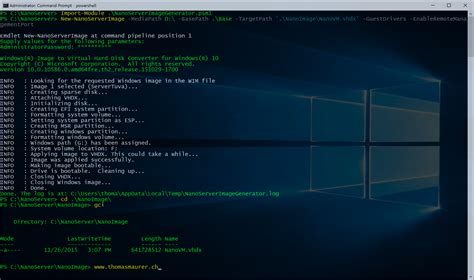 How To Create A Nano Server Image Thomas Maurer