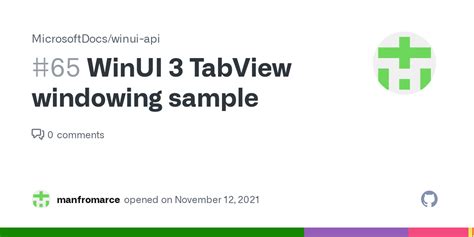 Winui 3 Tabview Windowing Sample · Issue 65 · Microsoftdocswinui Api