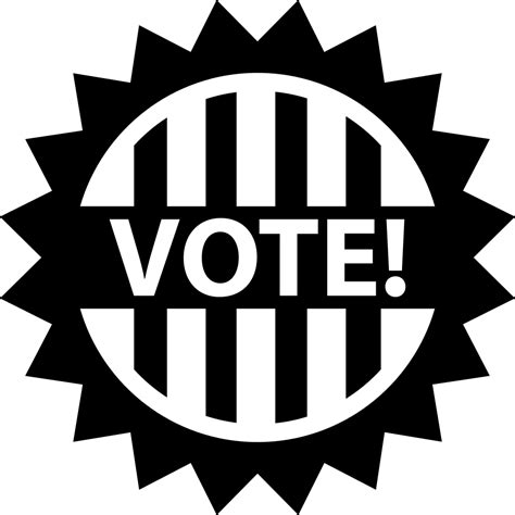 Download Png File Black And White Vote Clip Art Png Image With No