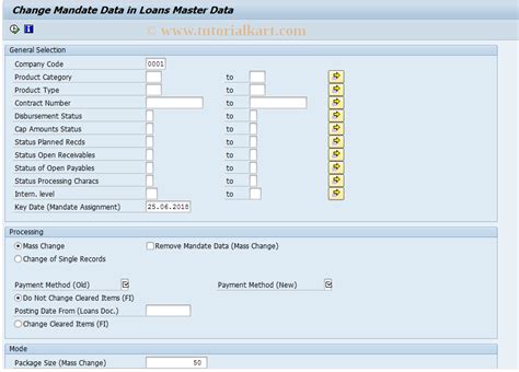 FN CHANGE SEPA DATA SAP Tcode Check And Adjust SEPA Data In Loans Transaction Code