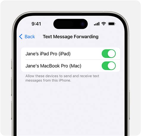 Forward Sms Mms Text Messages From Your Iphone To Other Devices Apple Support