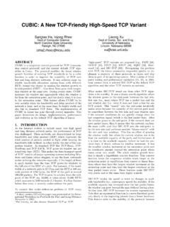 CUBIC A New TCP Friendly High Speed TCP Variant Cubic A New Tcp Friendly High Speed Tcp