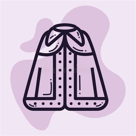 isolated coat icon royalty clothes vector stock vector illustration