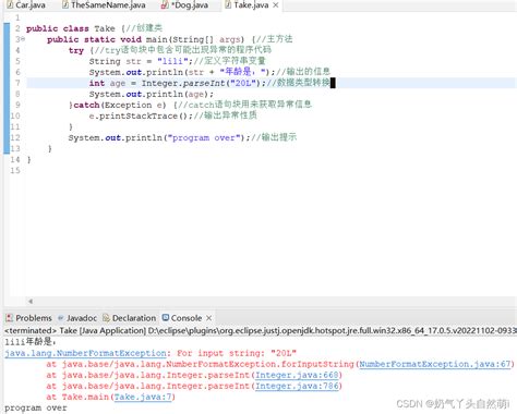 第九章异常处理 Csdn博客