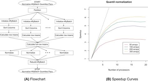 Flowchart And Relative Speedup Curves For Parallelized Quantile Download Scientific Diagram