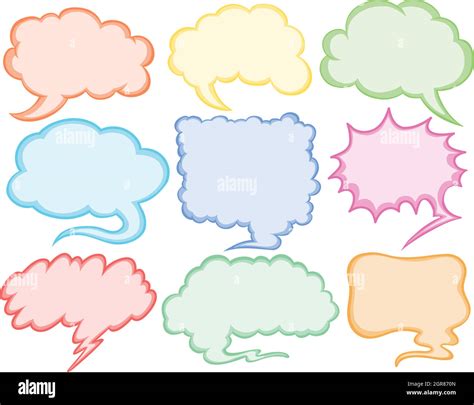 Different Designs Of Speech Bubbles Stock Vector Image Art Alamy