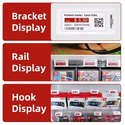 29 Inch Supermarket Price Tag Digital E Ink Tag Labels Screen Epaper