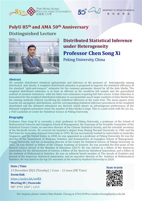 Polyu 85th Ama 50th Anniversary Distinguished Series Distributed