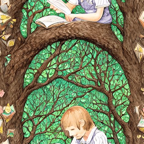 The Reading Tree · Creative Fabrica