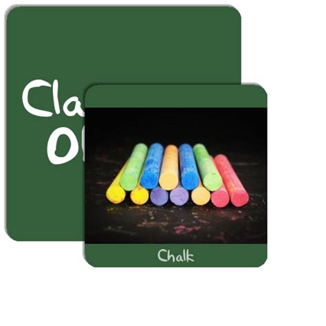 Classroom Objects Match The Memory