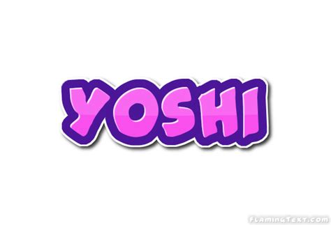 Yoshi Лого Бесплатный инструмент для дизайна имени от Flaming Text