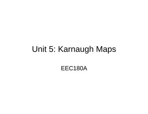 Pdf Unit 5 Karnaugh Maps Uc Davis Ece Two Variable Karnaugh Maps