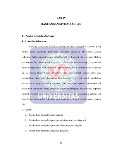 Bab Iv Rancangan Sistem Usulan