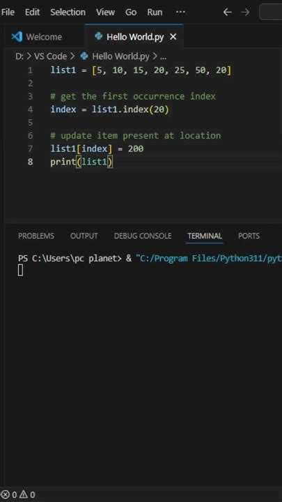 Python Masters Code For Replace Lists Value If Found Python Pythonprogramming Coding