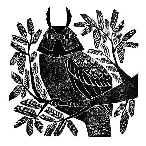 Hubro Original Collagraph — Anine Hansen