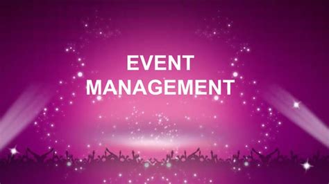 Event Management Ppt Pptx