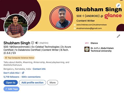 Hello Linkies 👋 I Am Super Happy To Announce That Linkedin Awarded Me With This Super Cool