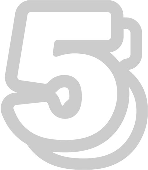 Number 5 36664045 Vector Art At Vecteezy