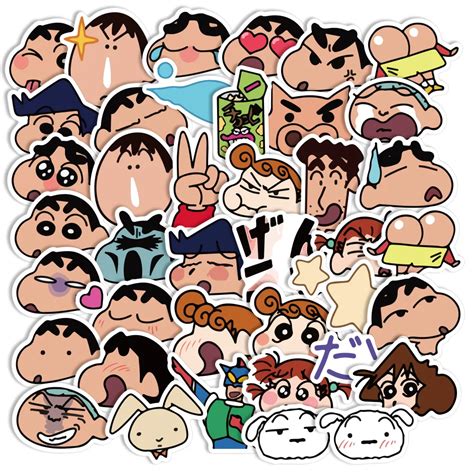 크레용 신짱 스티커 귀여운 트롤리 케이스 기타 스케이트보드 스티커 애니메이션 스티커 여아 노트북 스킨 장난감 40 개 신제품 Aliexpress