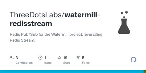 Github Threedotslabswatermill Redisstream Redis Pubsub For The Watermill Project