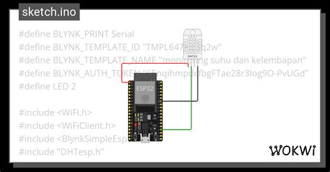 Atha Monitoring Suhu Dan Kelembapan Wokwi ESP32 STM32 Arduino Simulator