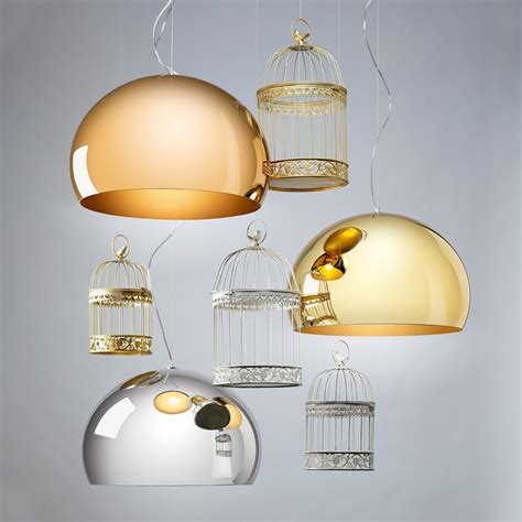 Kartell Fly Led Pendant Light Glossy Copper Uk