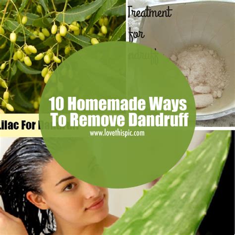 Homemade Ways To Remove Dandruff