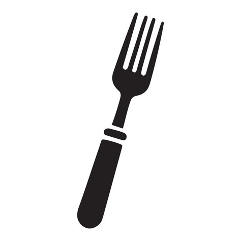 Fork Silhouette Illustration For Dining Theme 55648144 Vector Art At