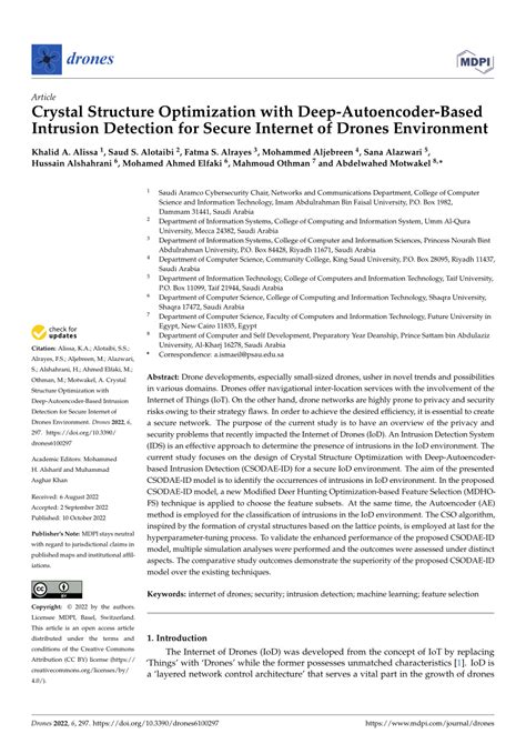 Pdf Crystal Structure Optimization With Deep Autoencoder Based Intrusion Detection For Secure
