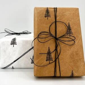 Reusable Wrapping Paper Trees Etsy