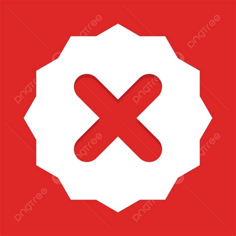 Indikator Yang Salah Tanda X Ditolak Ditolak Dinegasikan Tidak Akurat Salah Tidak Valid Vektor