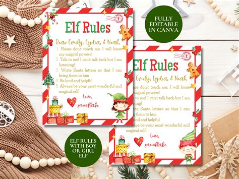 Christmas Elf Introduction Elf Kit Letter From Santa Elf Printable