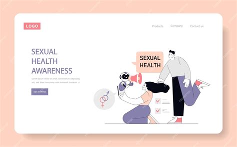 Premium Vector Sexual Health Awareness Concept Web Page Design On Sexual Wellbeing With