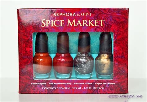 Scrangie Sephora By Opi Spice Market Mini 4 Piece Nail Polish