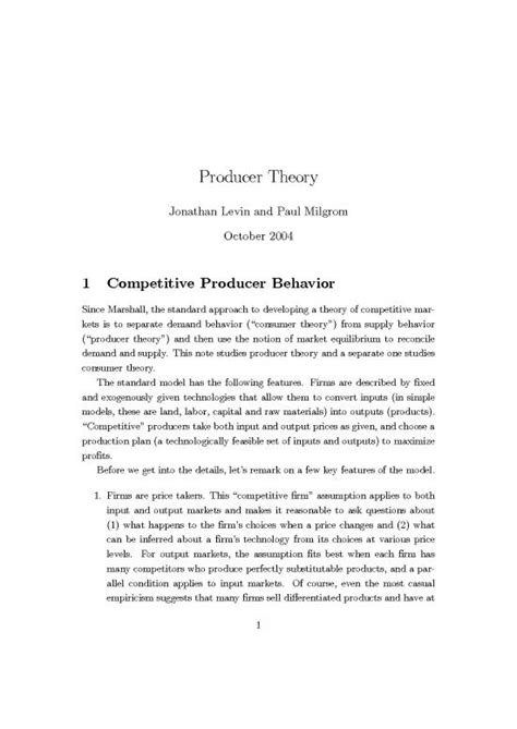 Production Economics Pdf 126672 Producer Theory