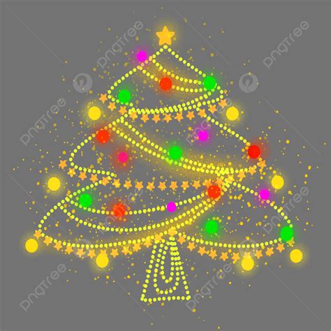 크리스마스 트리 장식 조명 효과 창의 후광 후광 트리 훤히 빛나다 Png 일러스트 및 Psd 이미지 무료 다운로드 Pngtree