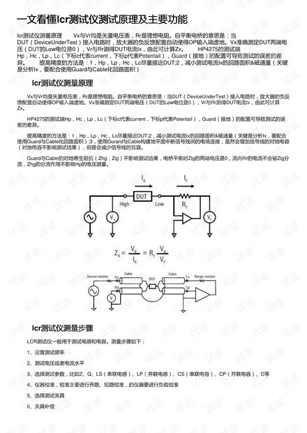 一文看懂lcr测试仪测试原理及主要功能 lcr电桥鉴相原理资源 CSDN下载