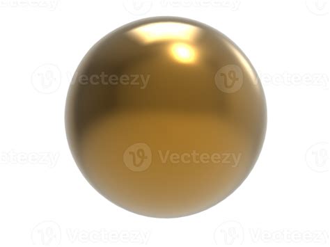 Realistic Golden Sphere 21079095 Png