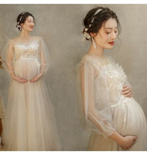 여신 화이트 만삭 드레스 신상 임산부 테마 웨딩 사진 촬영드레스 원피스 티몬