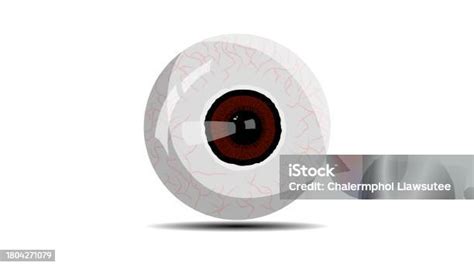 보기 및 흰색 배경에 고립 된 적목 눈 아이콘으로 표현 된 개념 현실적인 벡터 일러스트 레이 션 개념에 대한 스톡 벡터 아트 및 기타 이미지 Istock