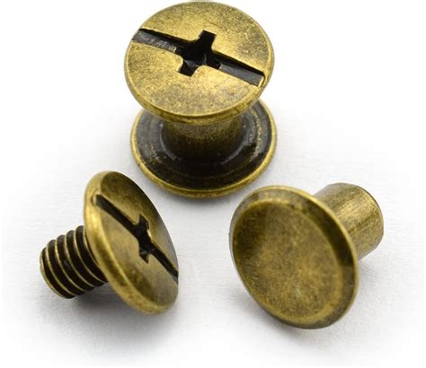 Lq Industrial 120pcs Chicago Screw Slotted Philip Head Binding Screws Rivet Book