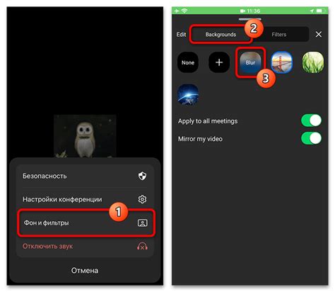 Как сделать размытый задний фон в Зуме