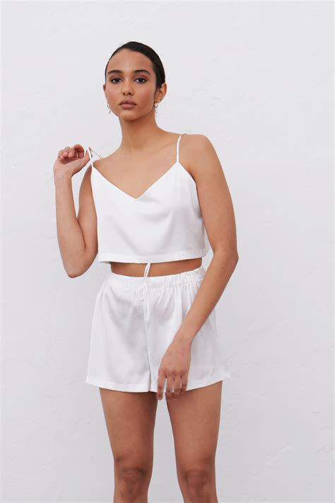 White Satin Pajamas Heymimisisters