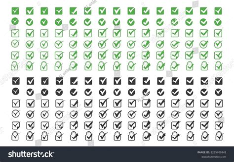 Green Check Mark Red Cross Icon Stock Vector Royalty Free 2235700341 Shutterstock