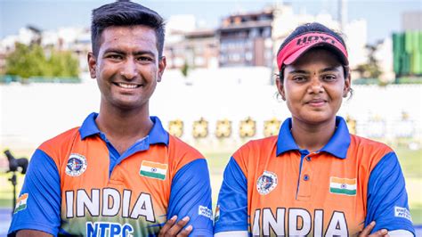 Indian Archers Rishabh Yadav And Jyothi Surekha Vennam Break Mixed Team